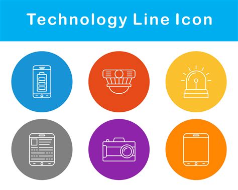 Technology Vector Icon Set 20652290 Vector Art At Vecteezy