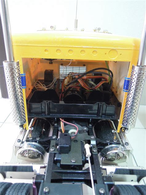 WTS Tamiya 1 14 RC Globe Liner Truck Shell Tank Trailer Motorised Support Legs R C Tech