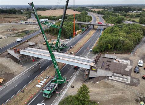 New Bridge Over A249 As Part Of Grovehurst Roundabout Works Between