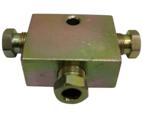 Stainless Steel Cenlub F T 4 Tee Block For Hydraulic Pipe At ₹ 200