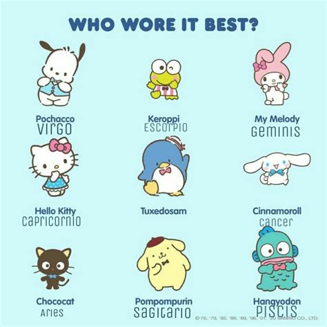 Your Hello Kitty Character Shows Your Astrological Sign Kawaii