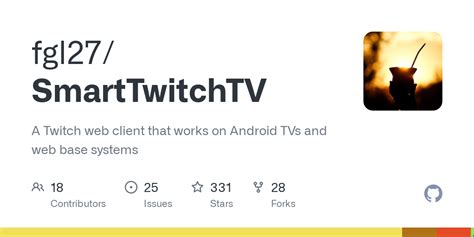 Github Fgl Smarttwitchtv A Twitch Web Client That Works On Android Tvs And Web Base Systems