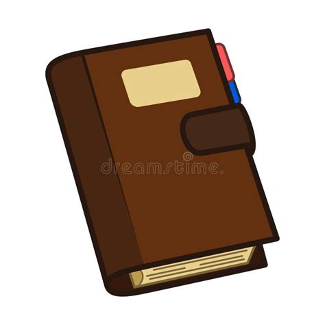 Brown Cover Notebook For Business Purposes Business Icon Illustration