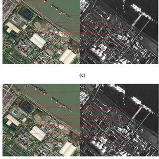 A Optical Image B SAR Image Matches Found In Pair 1 Using C