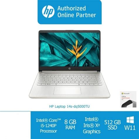 Jual Laptop HP 14s Dq5000TU INTEL CORE I5 1240P 8GB 512 SSD 14 FHD W11