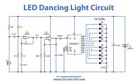 Led Dancing Light Circuit With Music