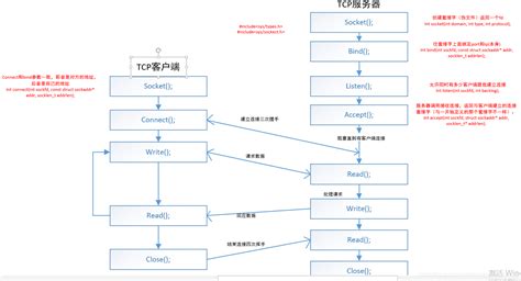 Tcp Cs模型流程图（计算机网络篇）采用tcp通信的s C流程图 Csdn博客
