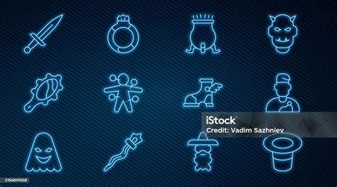 마법 모자 마법사 흑마법사 마녀 가마솥 부두 인형 손거울 단검 에르메스 샌들 보석 아이콘이 있는 돌 반지를 설정합니다 벡터 0명에 대한 스톡 벡터 아트 및 기타 이미지