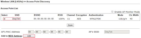 Vigorap Tryb Ap Bridge Wds Draytek