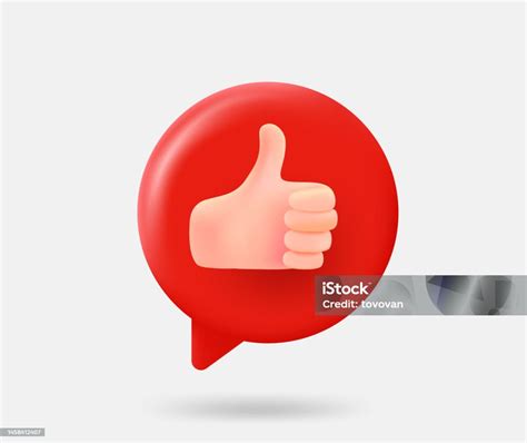 엄지 손가락 기호가있는 음성 구름 최고의 선택 개념 3d 벡터 고립 된 그림 엄지손가락을 위로에 대한 스톡 벡터 아트 및 기타