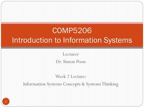 Ppt Comp5206 Introduction To Information Systems Powerpoint Presentation Id 4068964