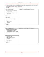 Java Exercises On Oop Inheritance And Po Docx Java Exercises On Oop Inheritance And