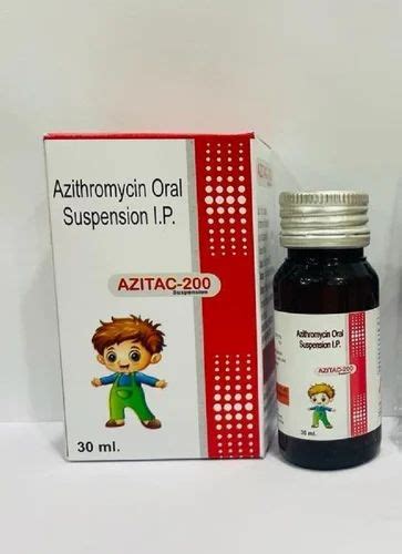 Azithromycin 200 Mg5ml Syrup Helax Packaging Size 30 Ml At Rs 99