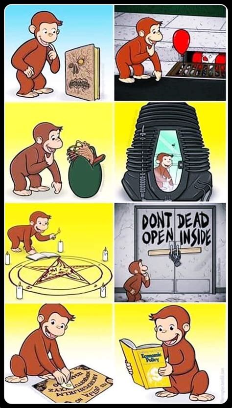 Curious George Comic Evil Curious George Funny Comics Memes 2
