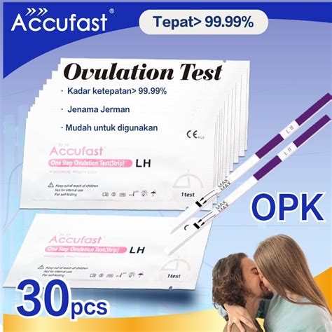 30 Pcs Accufast Opk Ovulation Test Strip Kit Fertility Tests Shopee Malaysia