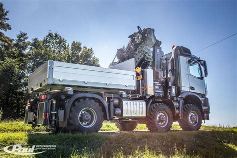 Arocs 6x6 With Heavy Duty Crane Ballast Bridge Paul Nutzfahrzeuge