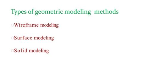 Unit 2 Geometric Modelling Pptx