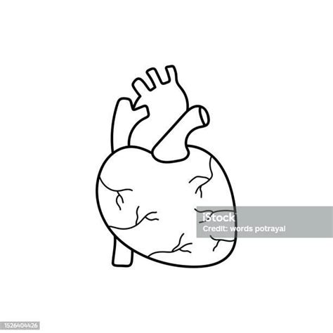 손으로 그린 아이들은 만화 벡터 일러스트레이션 하트 아이콘을 흰색 배경에 격리 건강관리와 의술에 대한 스톡 벡터 아트 및 기타 이미지 건강관리와 의술 건강한 생활방식