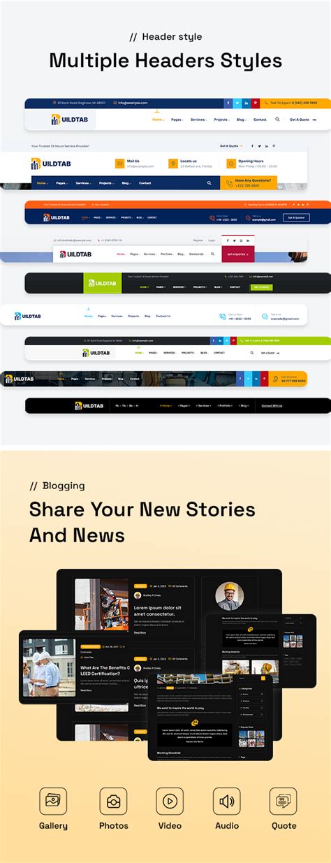 BuildTab Stunning Construction HTML Template