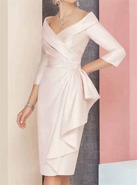 Fourreau Colonne Robe de Mère de Mariée Grande Taille Elégant Rétro