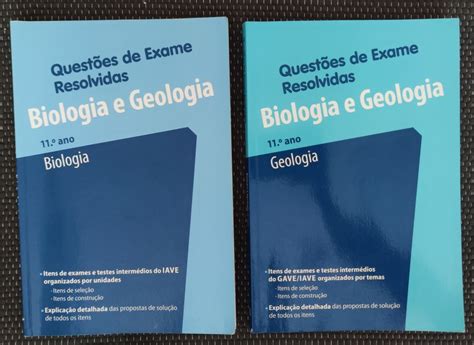 Livro Questões de exame resolvidas Biologia e Geologia Oeiras E São Julião Da Barra Paço De