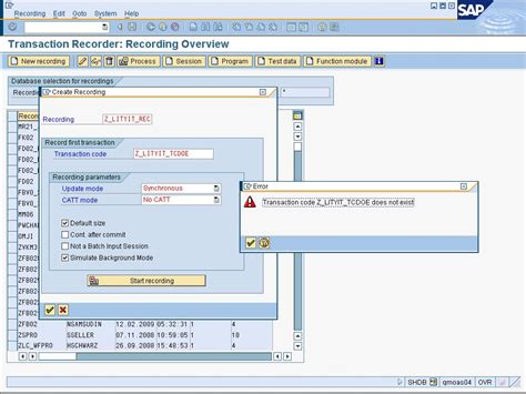 Solved Shdb Unable To Create Recording Sap Community