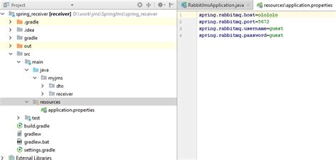 Java Spring Jms How To Customize Broker Url For Rabbitmq Stack