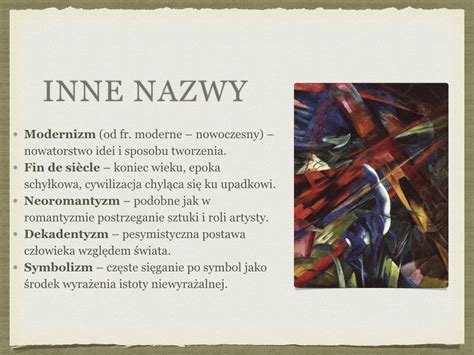 Młoda Polska Prezentacja Język Polski