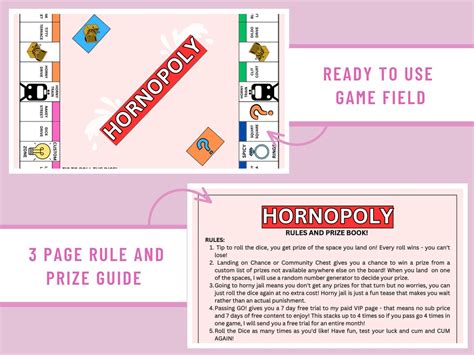 Tip Game Hornopoly Printable Adultboard Game For Adult Creators Using