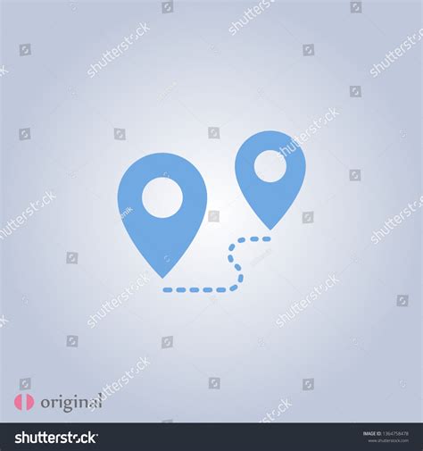 Mark Location Symbol On Map Vector Stock Vector Royalty Free Shutterstock