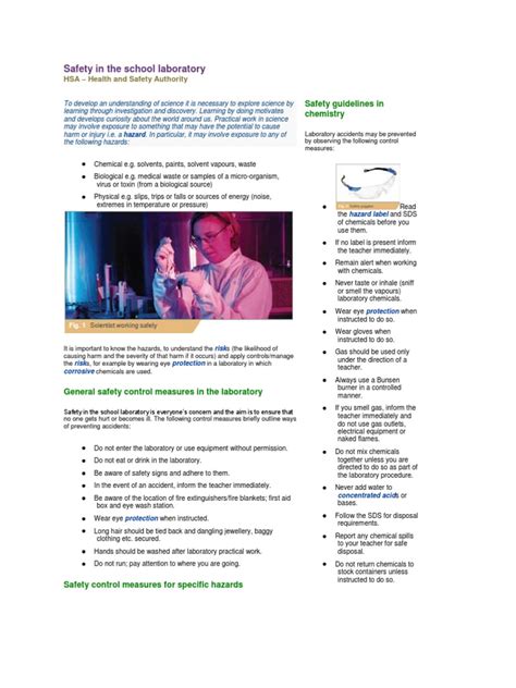 Pdf Safety In School Laboratory Dokumen Tips
