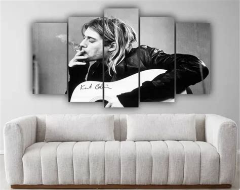 Cuadro Decorativo Nirvana Kurt Cobain Guitarra Piezas Meses Sin Inter S