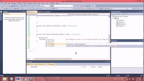 ToolTip In C YouTube