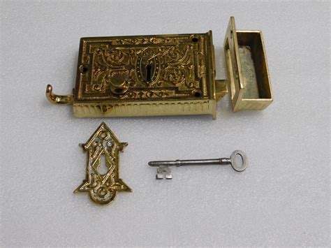 Victorian Style Solid Brass Door Rim Lock Ornate Design 9n Sell4you