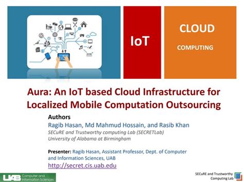 Aura An Iot Based Cloud Infrastructure For Localized Mobile