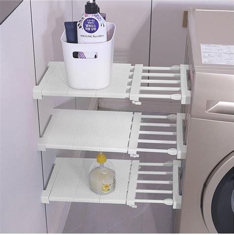 Living And Home Adjust Closet Cupboard Wardrobe Storage Organizer Shelf