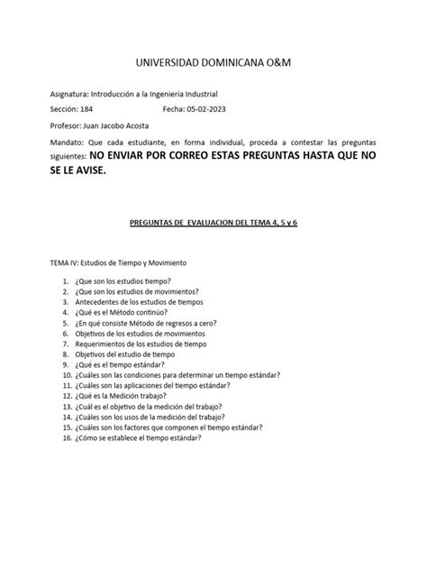 S 184 2 Cuestionario De Evaluacion De Los Temas 4 5 Y 6 7 8 9