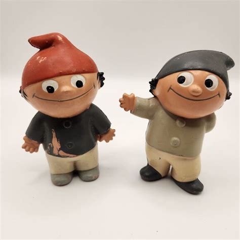 Mainzelmannchen Toys Pair 96s Goebel Zdf Mainzelmnnchen Vinyl Toys