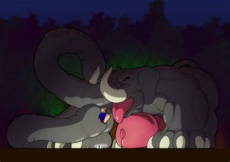 Rule 34 Crush Elephant Elephantid Genitals Hakamaka Hi Res Male