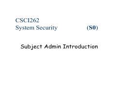 Essential Guide To CSCI262 System Security Exam Tips Course Hero