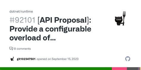 Api Proposal Provide A Configurable Overload Of