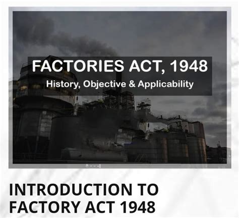 Factories Act 1948 Hsseco