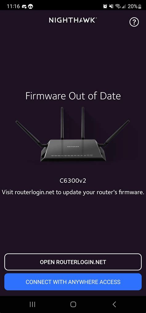 Help My App Is Stuck On Firmware Out Of Date And Going Through The Browser Gives Me Nothing