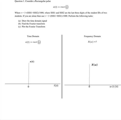 Solved Question Consider A Rectangular Pulse Chegg