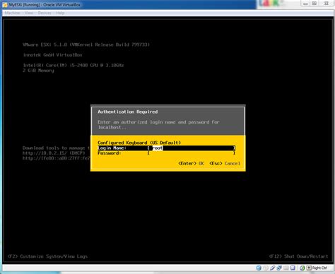 System Administrators Library Initial ESXi Configuration Through Direct Console