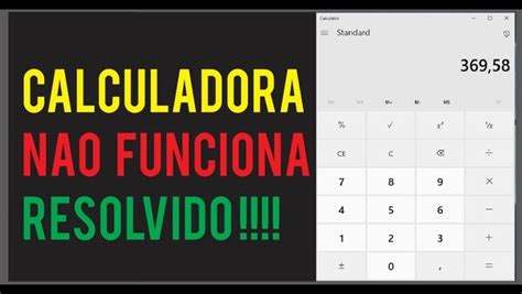 Como Resolver Problema Com A Calculadora Do Windows 10 John Henrique