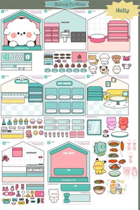 Quiet Book Paperdoll Bisa Costum Nama Maninan Sanrio Kuromi Pazu Toca