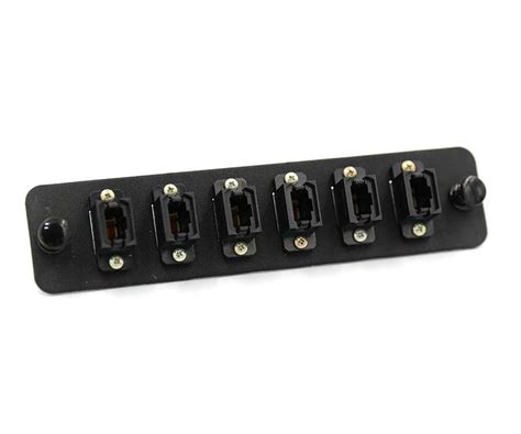Lgx Adapter Plate With 6 Mtp Adapters Fibertronics Inc