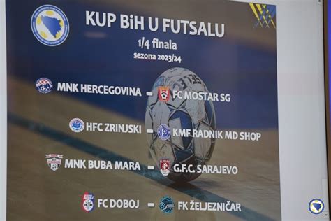 Poznati parovi četvrtfinala futsal Kupa BiH