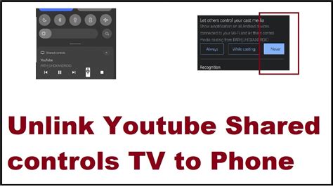 How To Remove Youtube Shared Controls Unlink Youtube Shared Controls